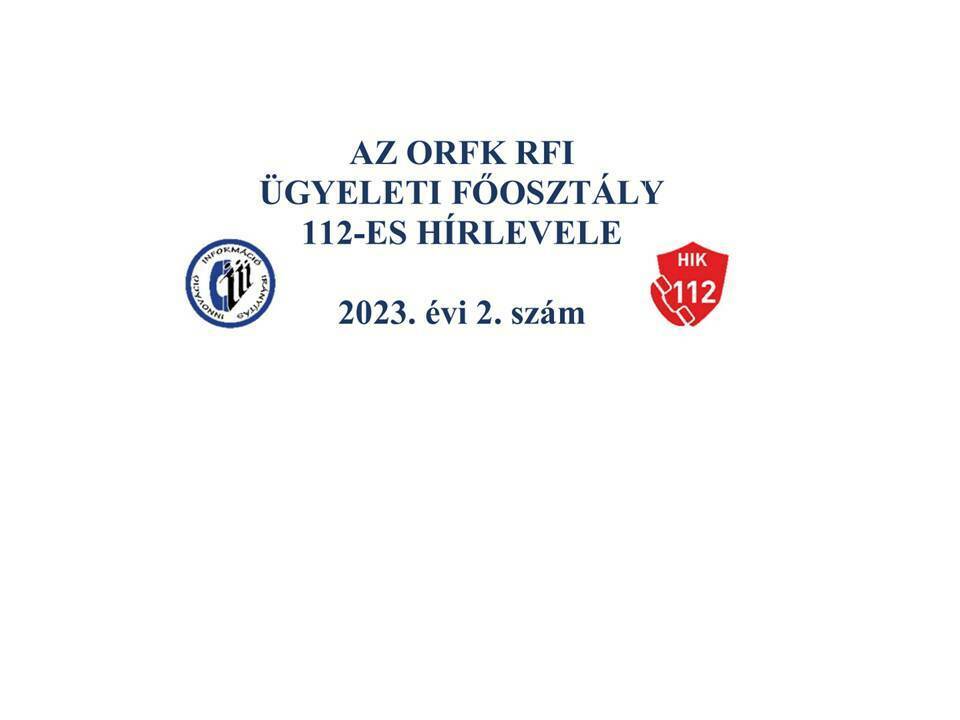 Hírek - ORFK RFI ÜGYELETES FŐOSZTÁLY - Ivánc Község Önkormányzata